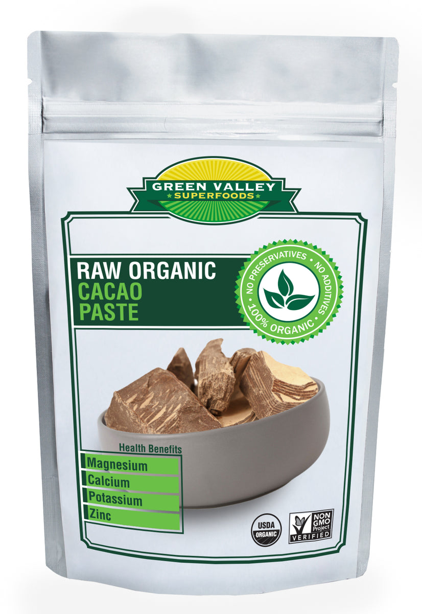 Organic Raw Cacao Paste – greenvalleysuperfoods